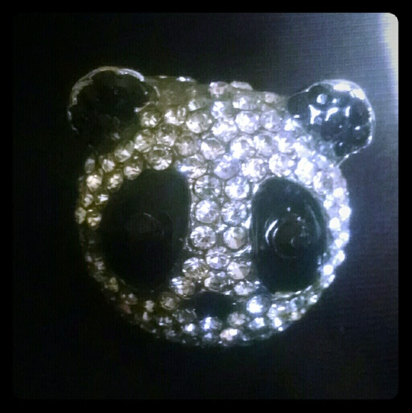 Jewelry | Elegant Panda Face Shiney Cluster Rhinestones Ring | Poshmark